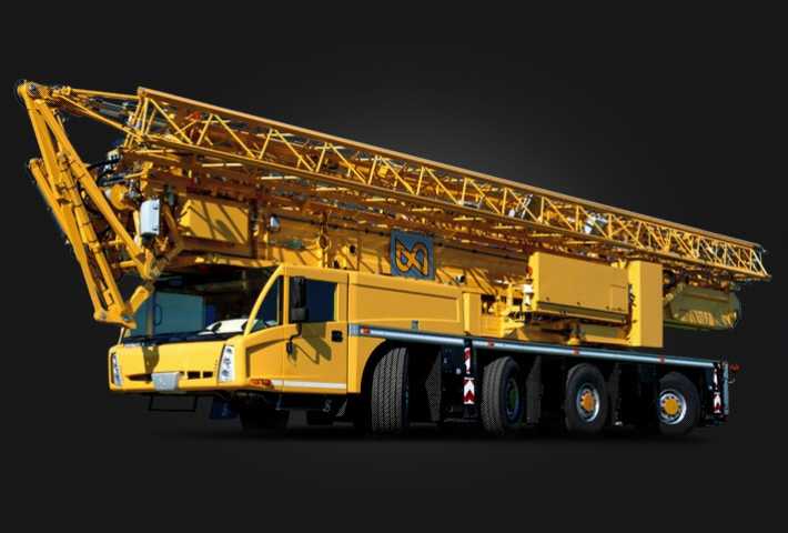 Video of the fourth generation of the Spierings SK597-AT4 hydraulic mobile tower crane ...