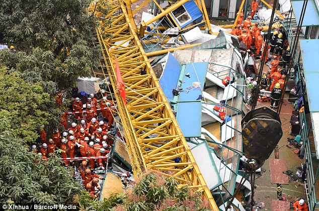 At least 18 dead when 80-ton gantry crane collapses in Dongguan ...