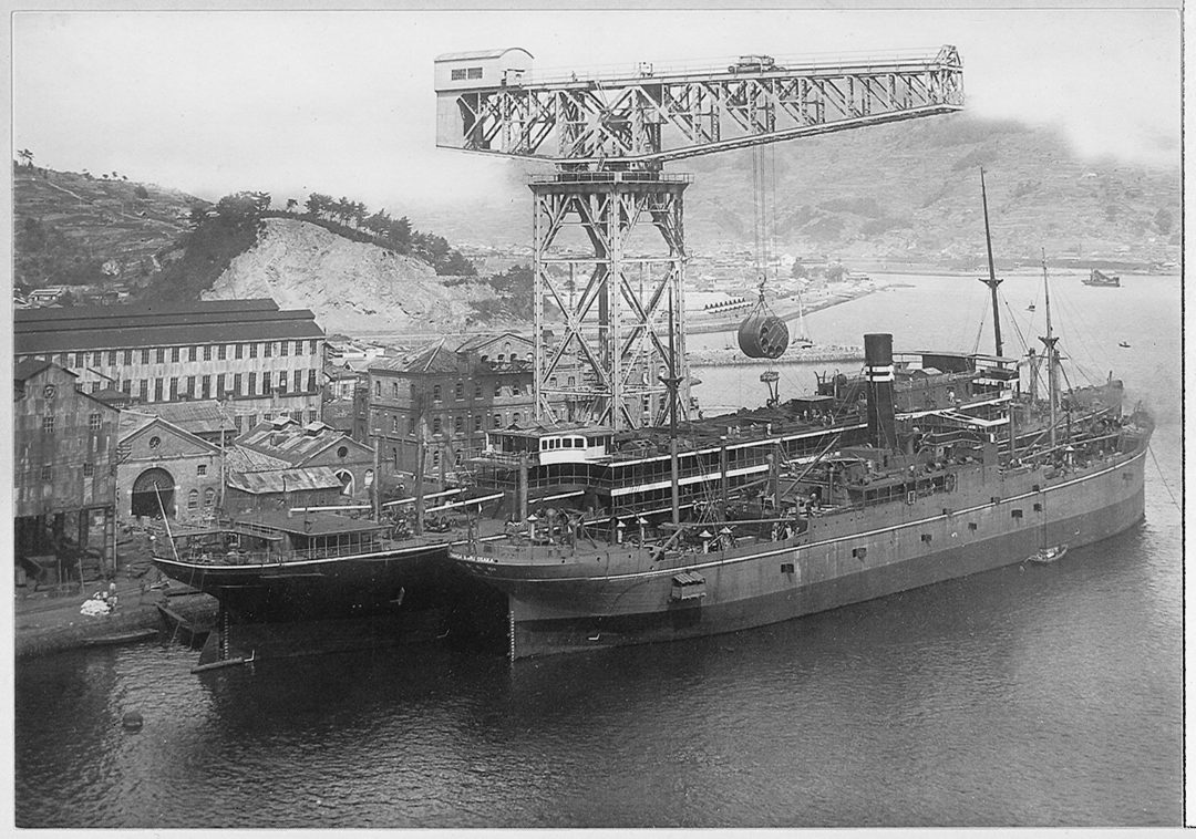 3D model Video of the Nagasaki Giant Cantilever Crane in Japan built in ...