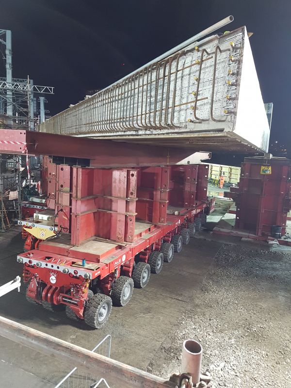 ALE Heavy Lift successfully installed 700t bridge using 30 axle lines ...