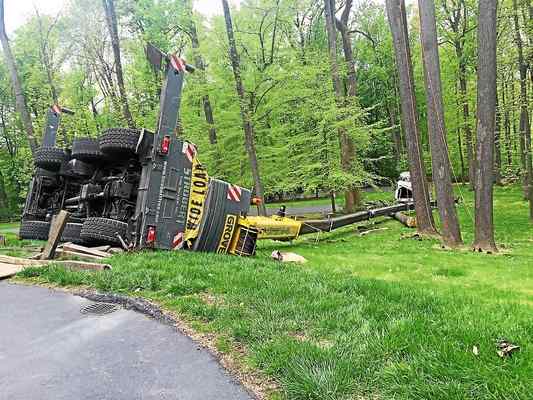 Ground conditions cause crane to tip over during tree work in ...
