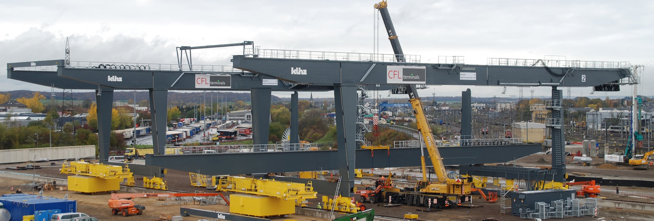 Cool 1 minute time lapse video of CFL Multimodal Gantry cranes being ...
