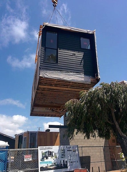 Bragg Crane sets prefab housing with a Grove All Terrain Crane in ...