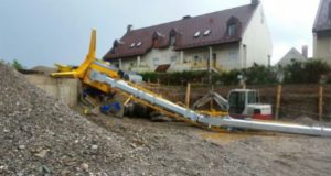 Catastrophic weather topples crane in Austria - CraneMarket Blog