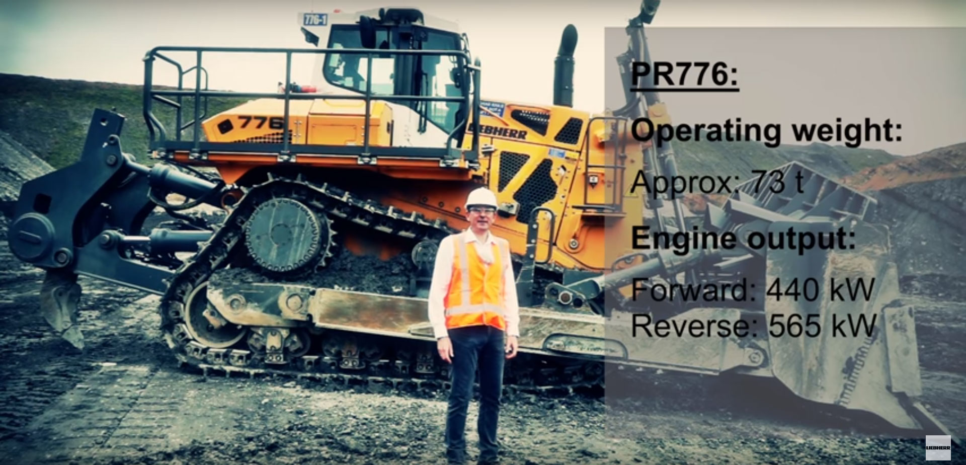 Watch official Liebherr videos of new PR 776 hydrostatic mining dozer ...