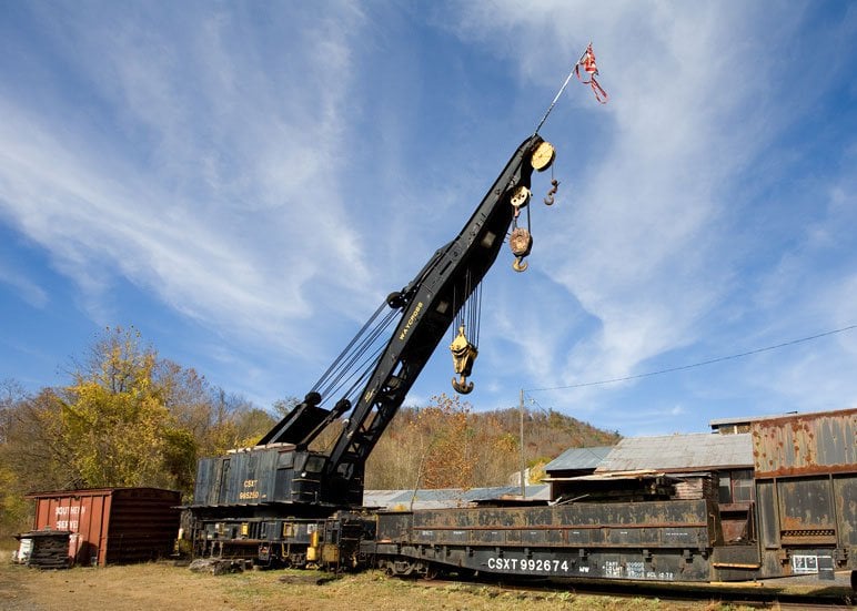 250-ton cap 1946 CSX 250 Rail Crane donated to the North Carolina ...
