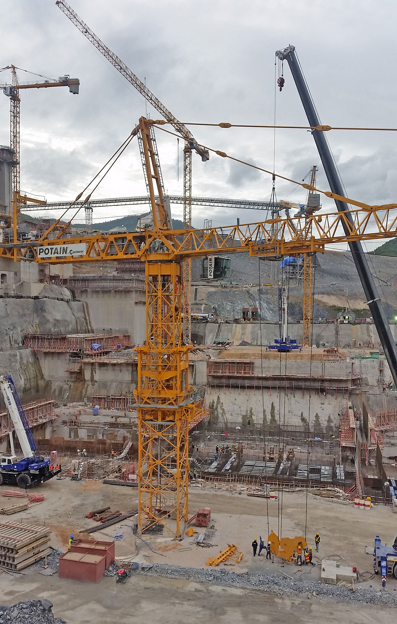 23 Potain cranes keep multi-year Xayaburi dam project on schedule ...