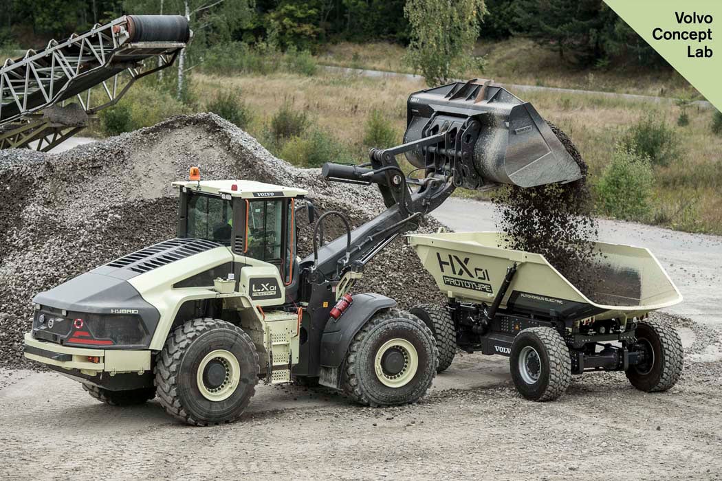 Volvo CE unveils futuristic hybrid wheel loader and driverless hauler ...