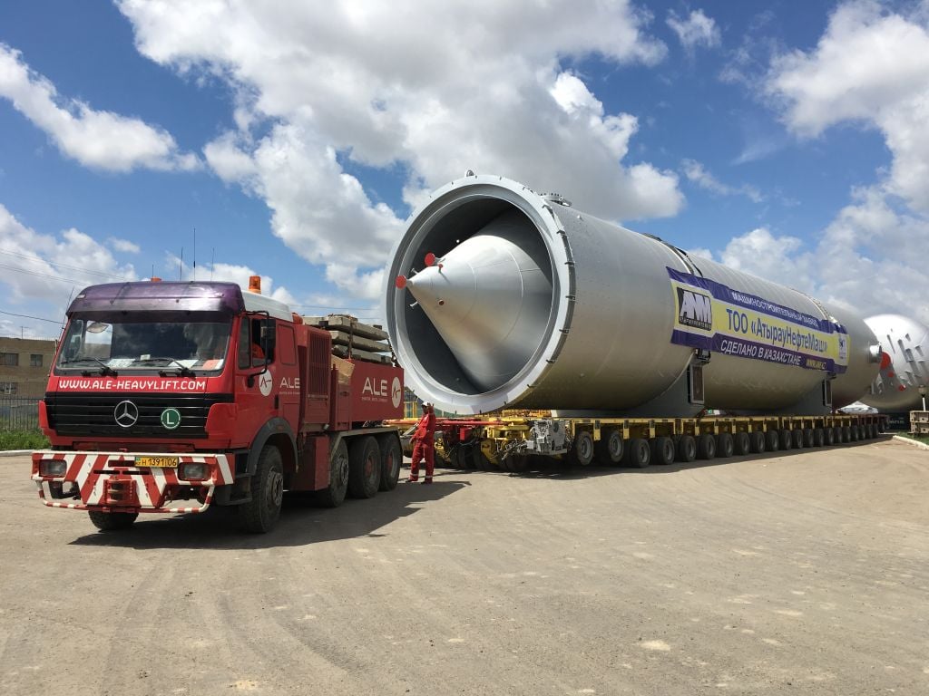 ALE Heavy Lifts transports heavy refinery components in Kazakhstan’s ...