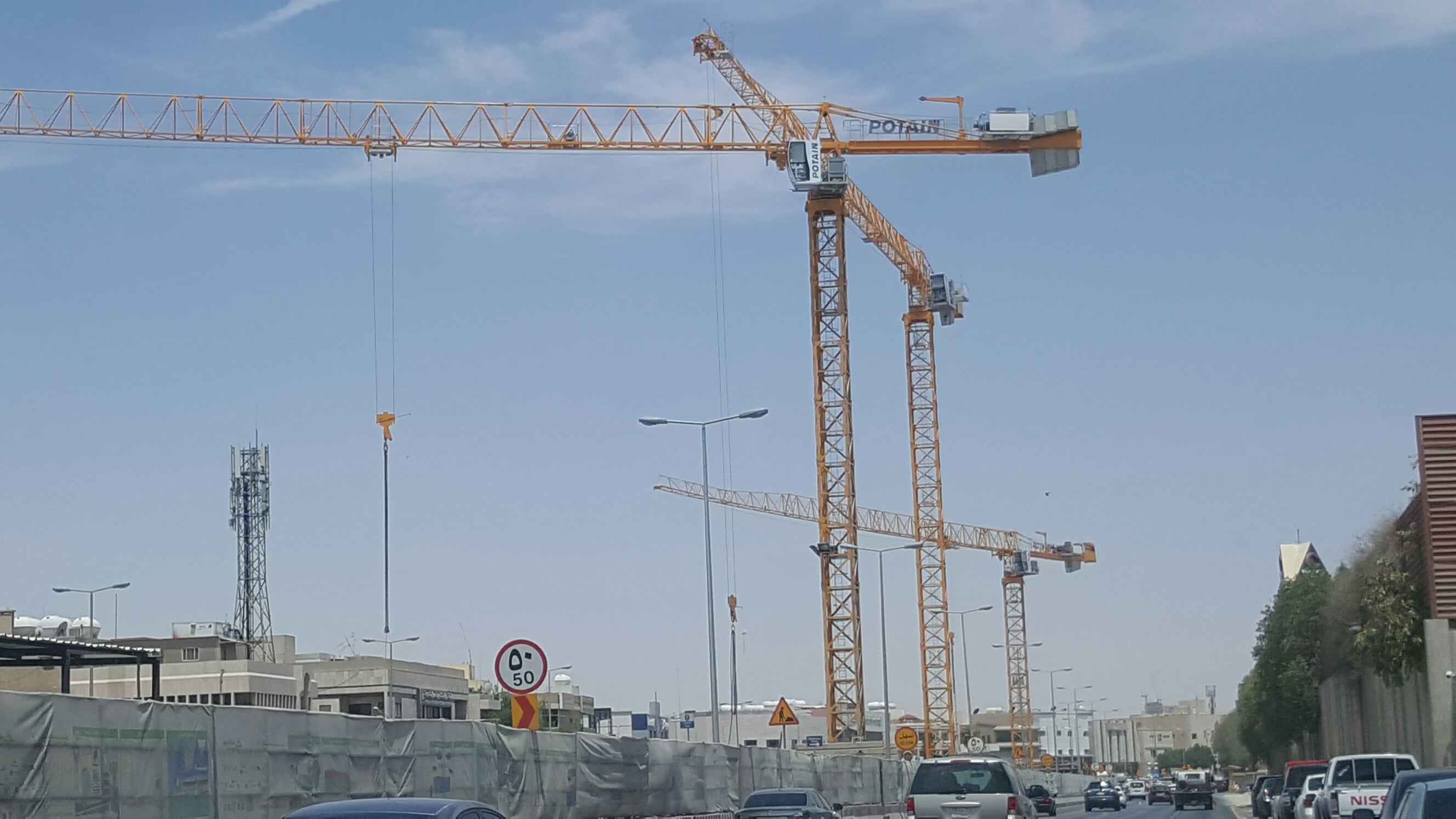28 Potain tower cranes assisting on $22.5 billion Riyadh Metro project ...