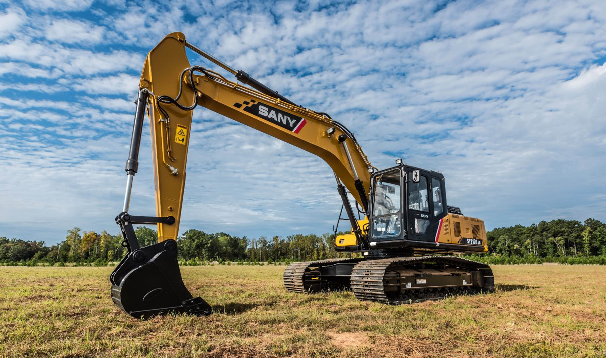 SANY America unveils new SY215C excavator with SANYLive GPS system - CraneMarket Blog