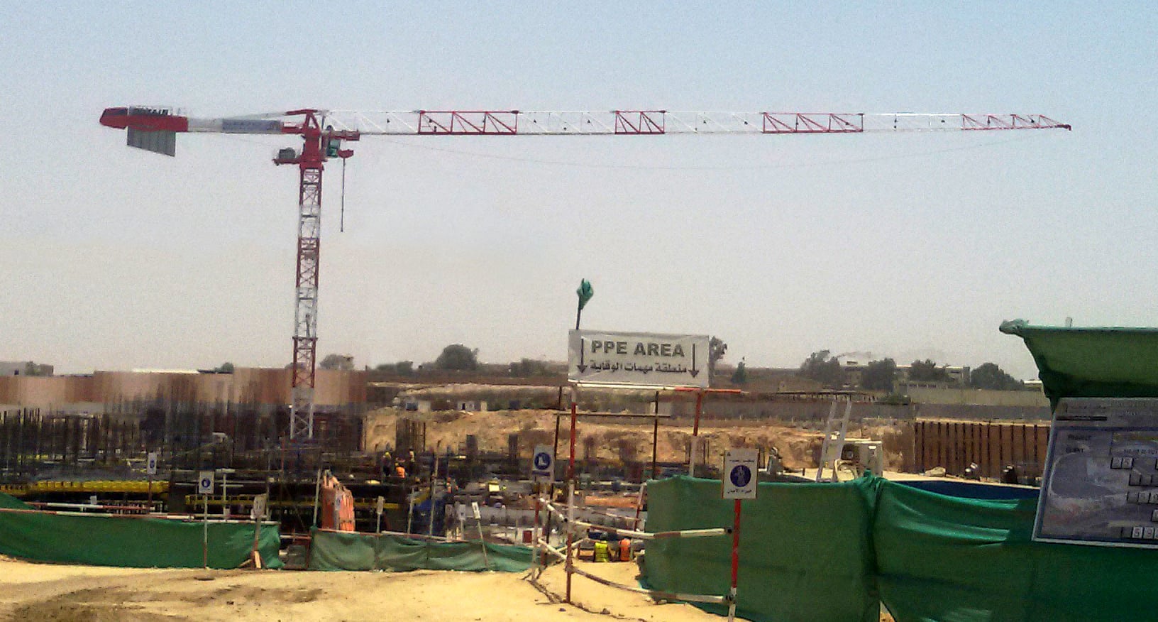 First Potain MDT 389 flat top tower cranes arrive in the Middle East ...