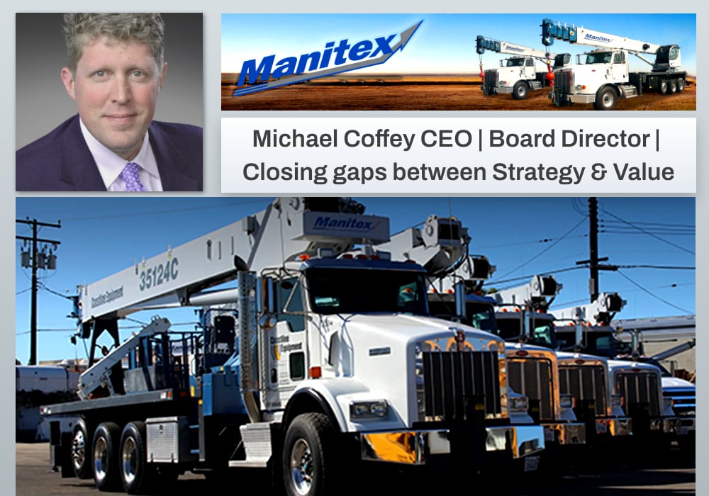 Michael Coffey recently appointed as CEO of Manitex International - CraneMarket Blog